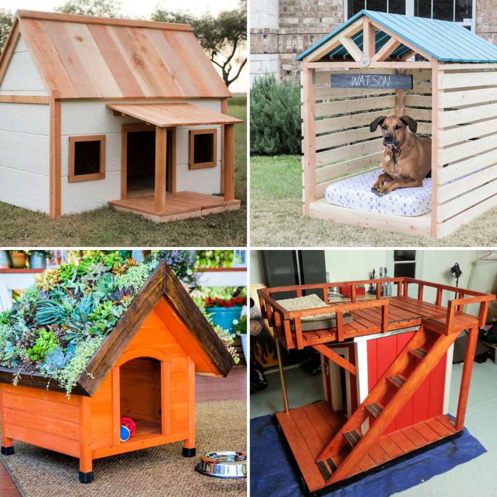 40 DIY Dog House Plans On A Budget - Blitsy