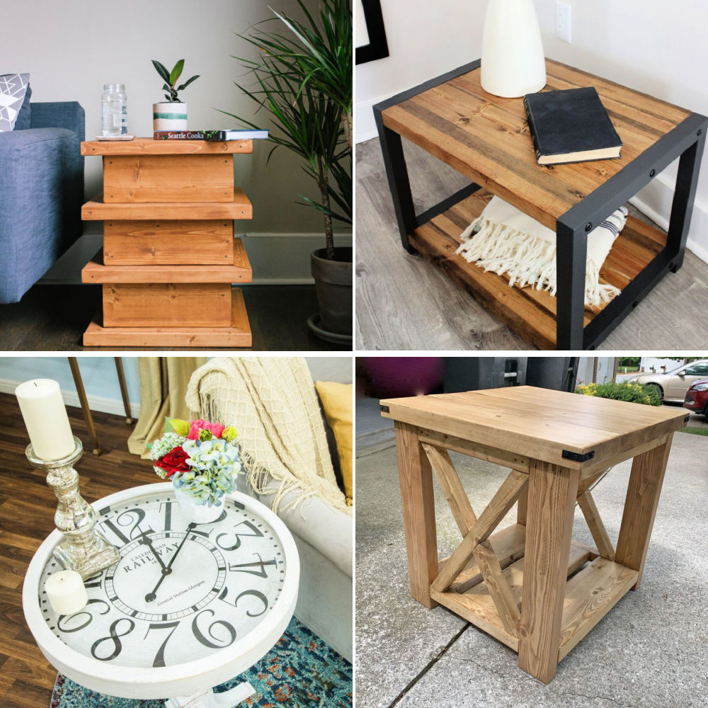 30 Free DIY End Table Plans - DIY End Table Ideas - Blitsy