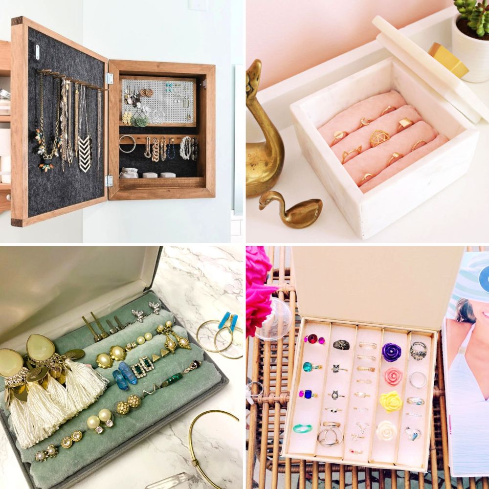 25 DIY Jewelry Box Plans to Build - Blitsy