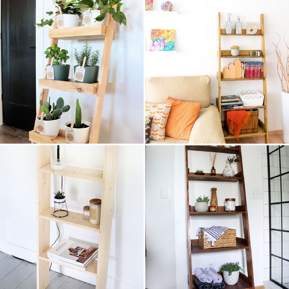 DIY Ladder Shelf (25 Ways) - Blitsy