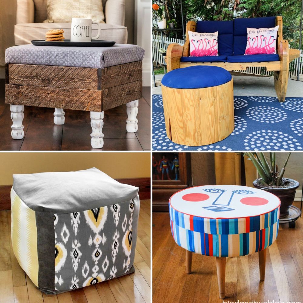 DIY Ottoman (25 Ways) - Blitsy