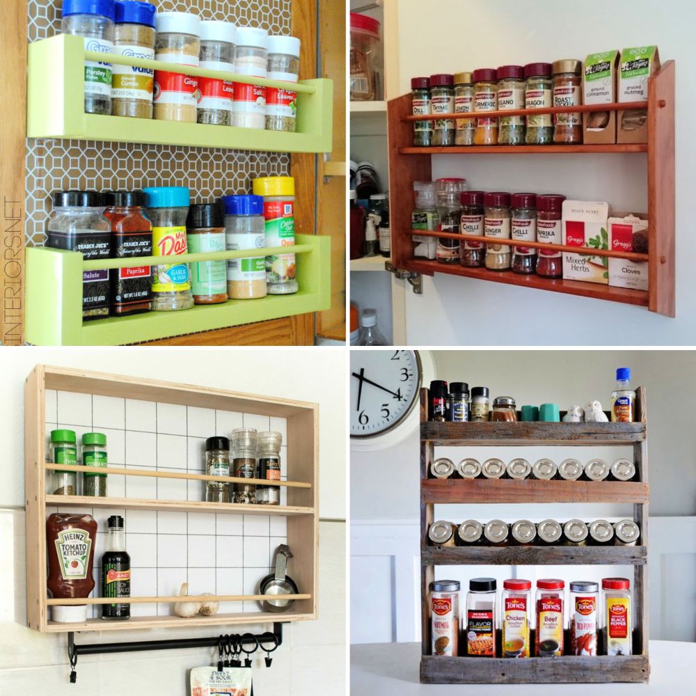 40 Best Spice Rack Ideas to Organize Your Kitchen Spices - Blitsy