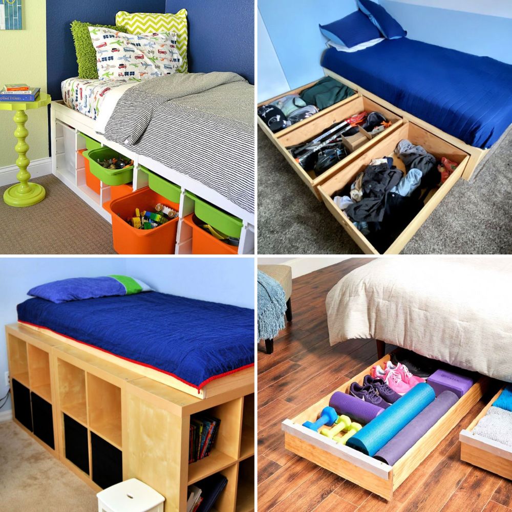Easy DIY Storage Bed (25 Ideas) - Blitsy