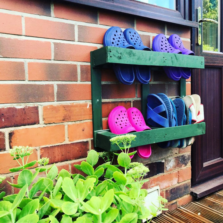 25 Wooden Pallet Shoe Rack Ideas and Plans - Blitsy
